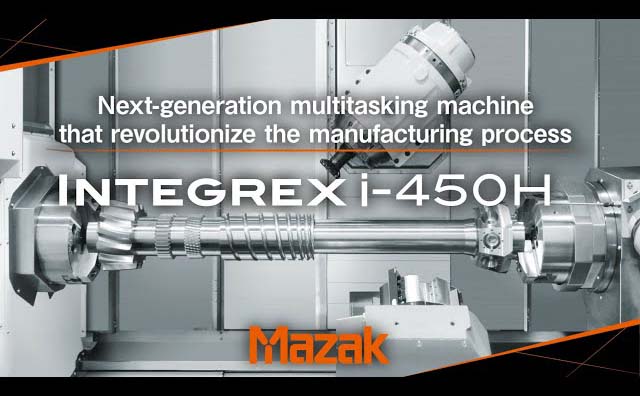 Process integration of rotor shaft 5-axis multi-tasking machine INTEGREX i-450H | Mazak Corporation