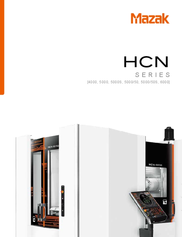 Download the HCN Series Brochure | Mazak Corporation