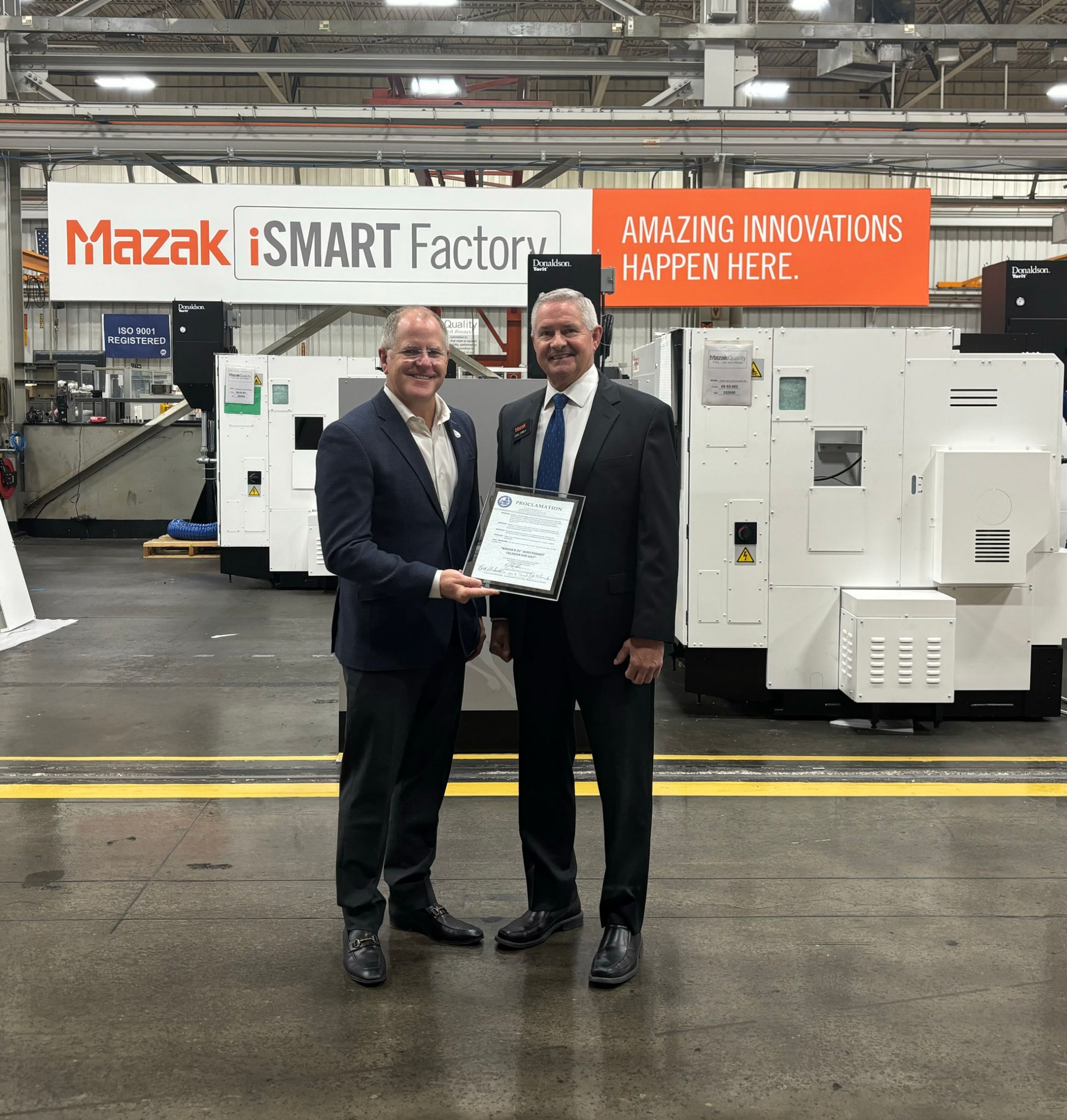 Kenton County Honors Mazak Corporation’s 50th Anniversary | Mazak ...