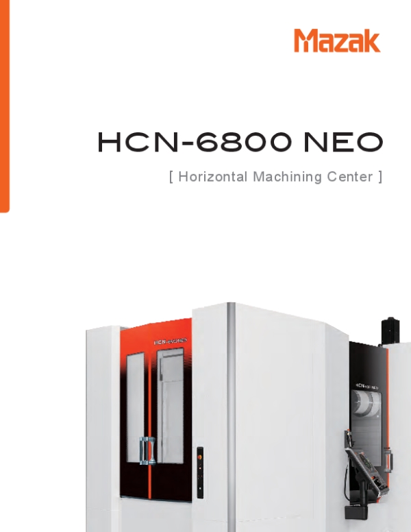 HCN-6800 NEO Brochure | Mazak Corporation
